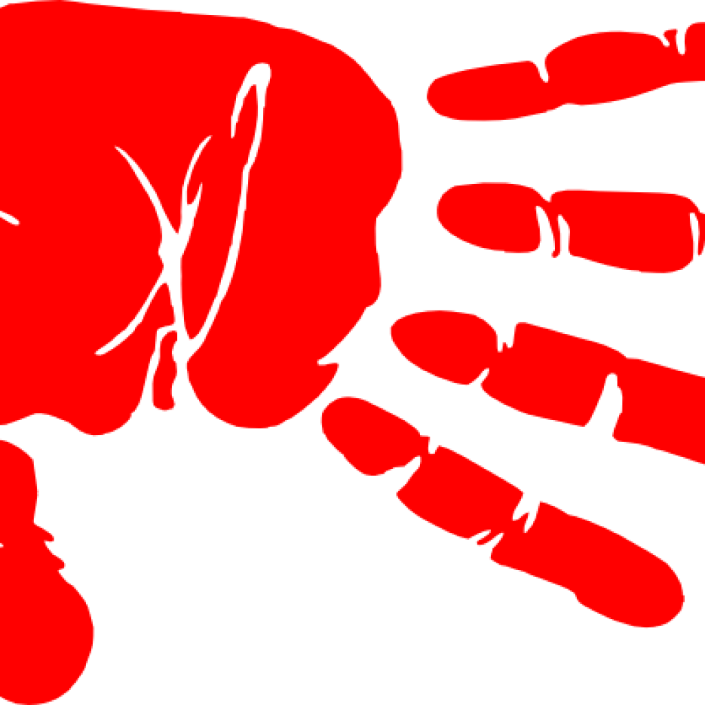 Download Handprint Clipart Handprint Clipart Red Cute Borders - Red ...