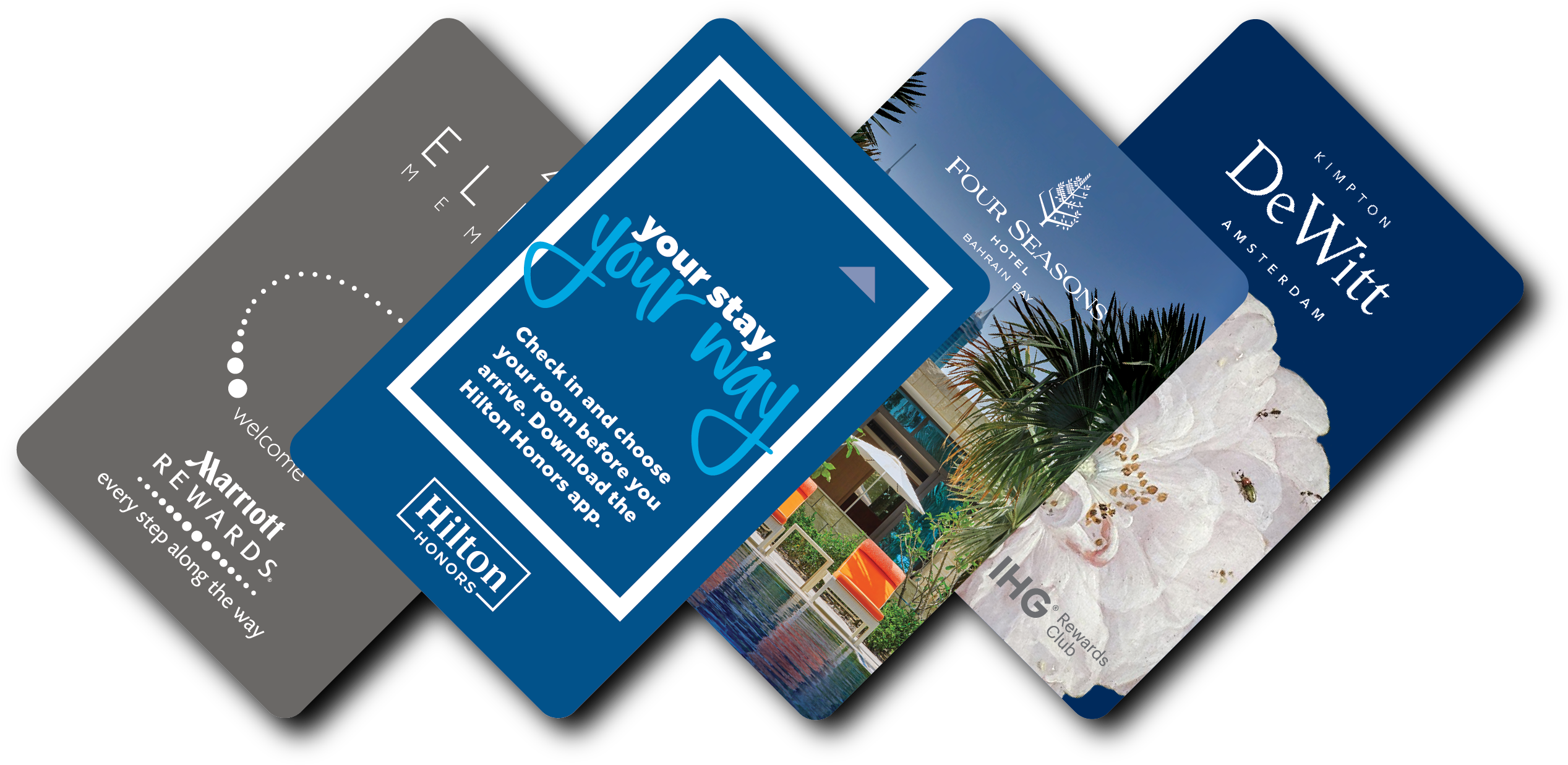 Download A Few Points How Our Cards - Hampton Inn Key Cards PNG Image ...