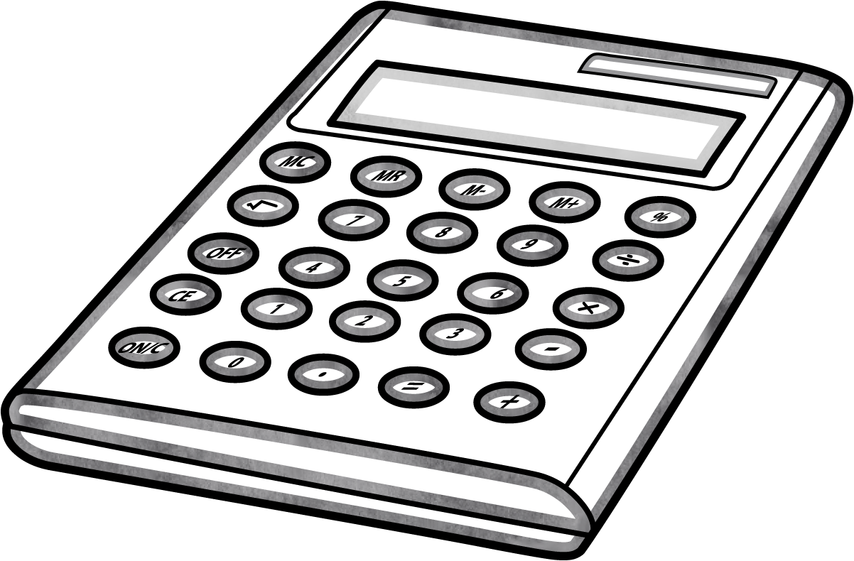 Download Calculator Clipart Outline - Outline Images Of Calculator PNG ...