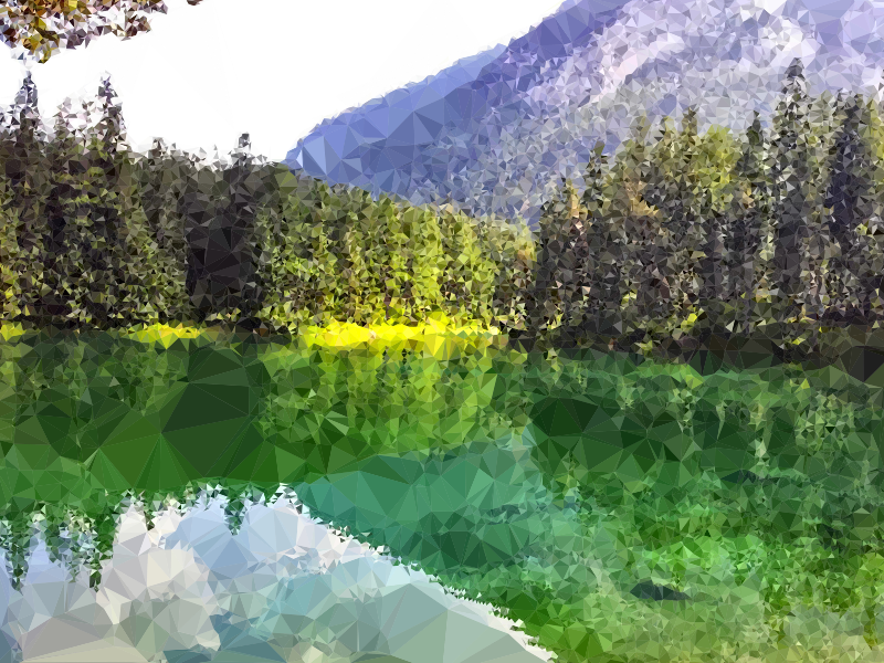 Download Lake Forest Ca Picture - Low Poly Forest Lake PNG Image with ...