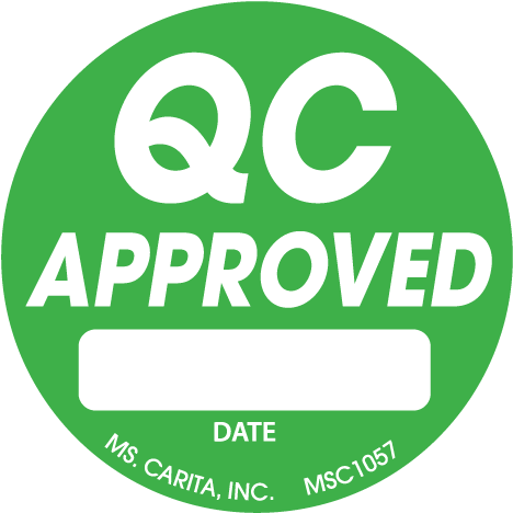 Download Round Qc Approved Labels - Circle PNG Image with No Background ...