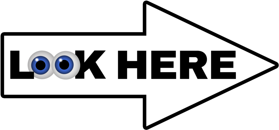 Download "look Here" Arrow-white PNG Image with No Background - PNGkey.com