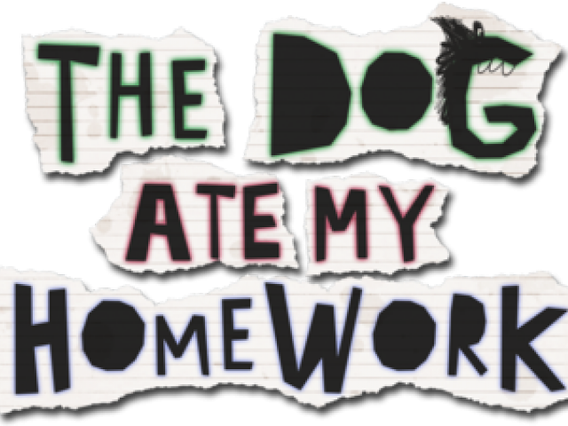 Download Dog Ate My Homework Logo PNG Image with No Background - PNGkey.com