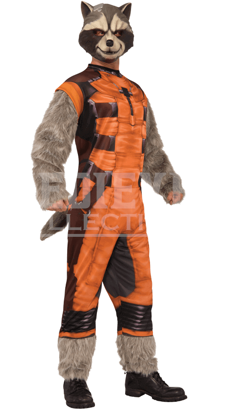 Download Adult Deluxe Rocket Raccoon Costume - Rocket Raccoon Costume ...