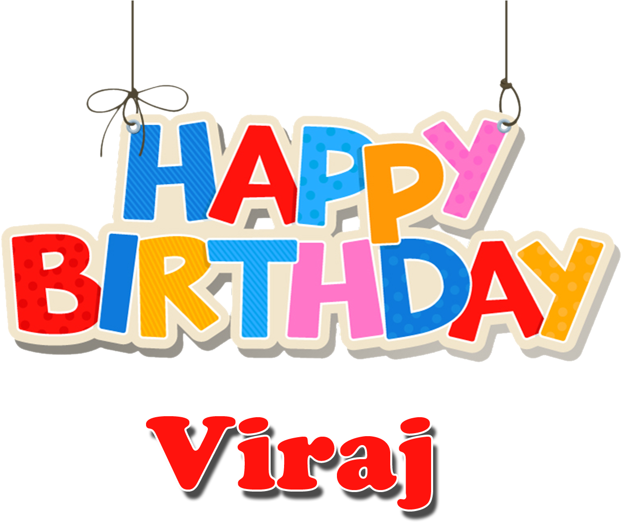 Download Happy Birthday Viraj Name PNG Image with No Background ...