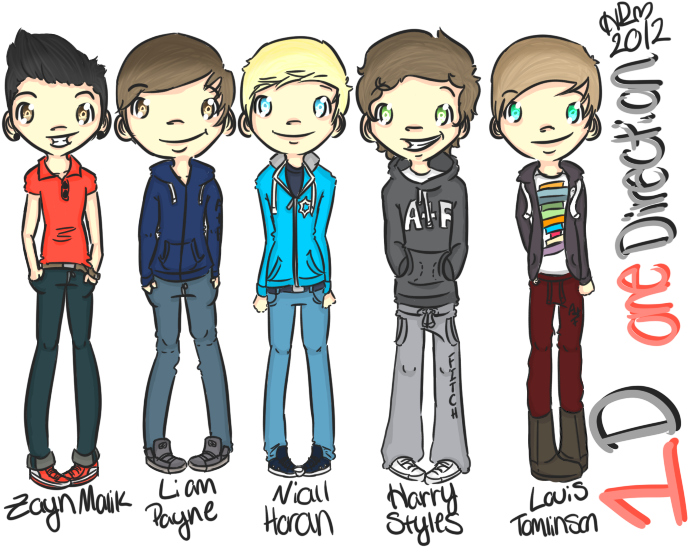 Download One Direction Cartoon One Direction Fan Art - Cartoon PNG ...