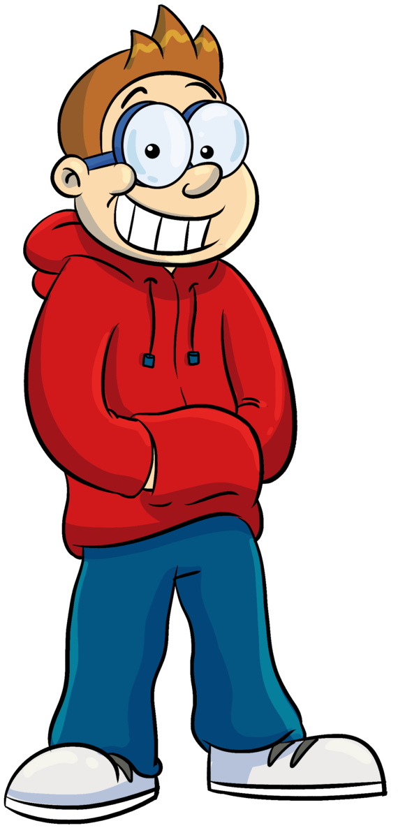 Download Smart Cool Kid - Cartoon PNG Image with No Background - PNGkey.com