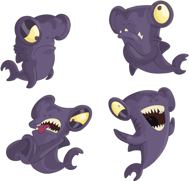 Download Hammer Shark Character Creation Vector Cartoon Toon - Cartoon ...