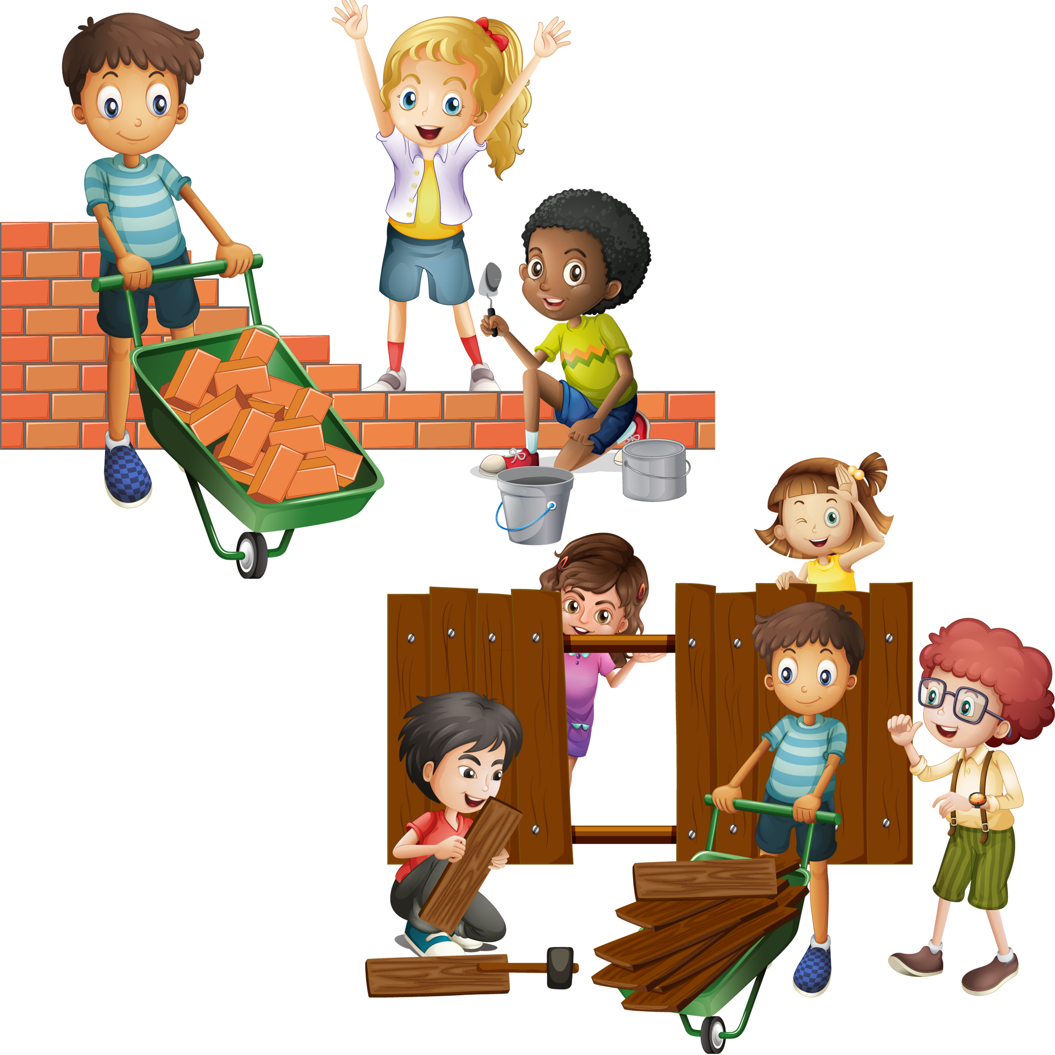 Kids Construction Clip Art