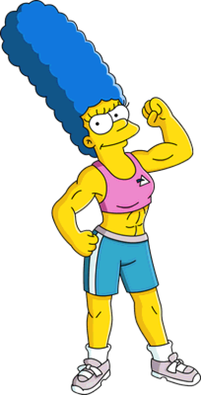 Download Image Muscular Marge Tapped Out - Simpsons Muscle Marge PNG ...