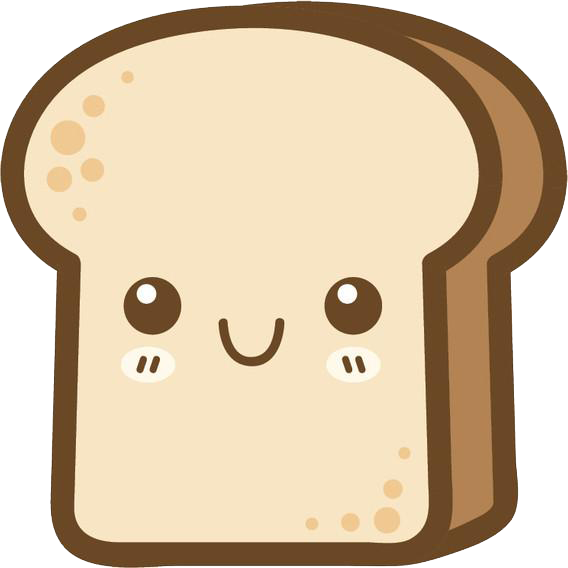 Kawaii Bread Cartoon - Free Transparent PNG Download - PNGkey