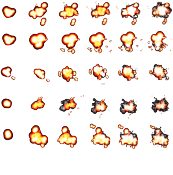 This Is All There Is, Friend - Explosion Sprite Sheet 2d Png - Free ...