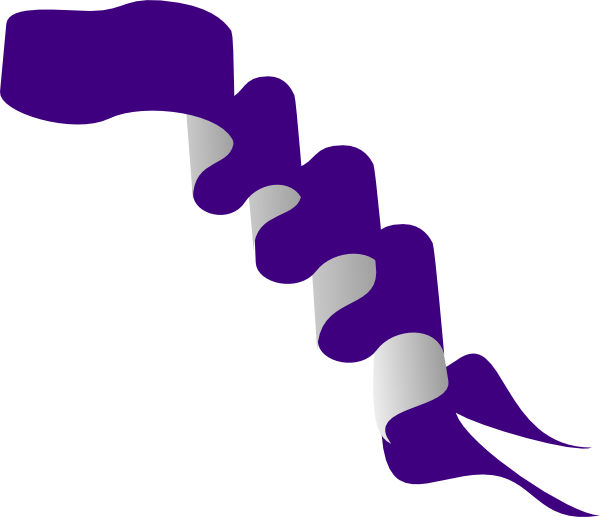 Purple Ribbons Clip Art - Purple Clip Art Ribbons - Free Transparent ...