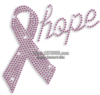 Download Purple Ribbon Hope Iron-on Rhinestone Transfer PNG Image with ...