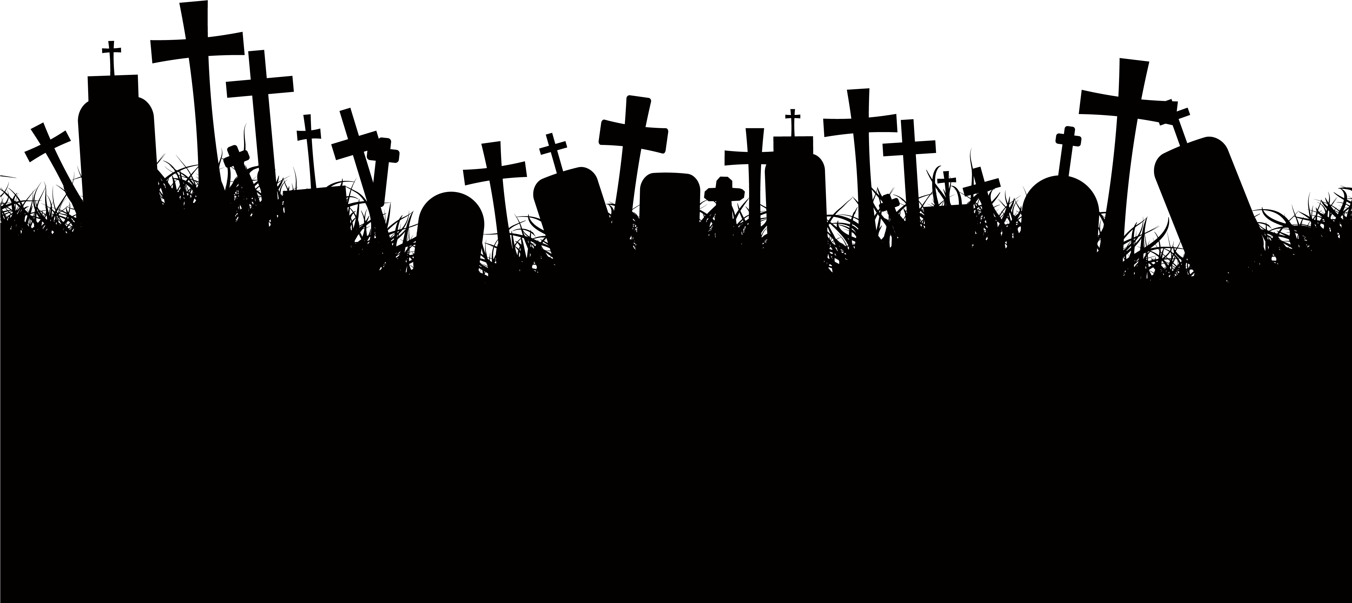 Grassland Crosses Transprent Free - Cemetery Halloween Vector - Free ...