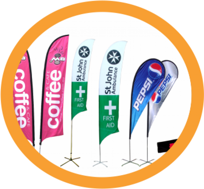 Download Flag & Tear Drops - Banner - 11' Single Sided Teardrop Banner ...