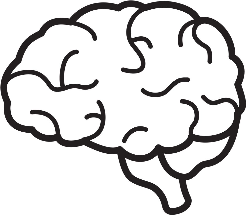 Brain Icon Png - Brain Clipart Black And White Png - Free Transparent ...