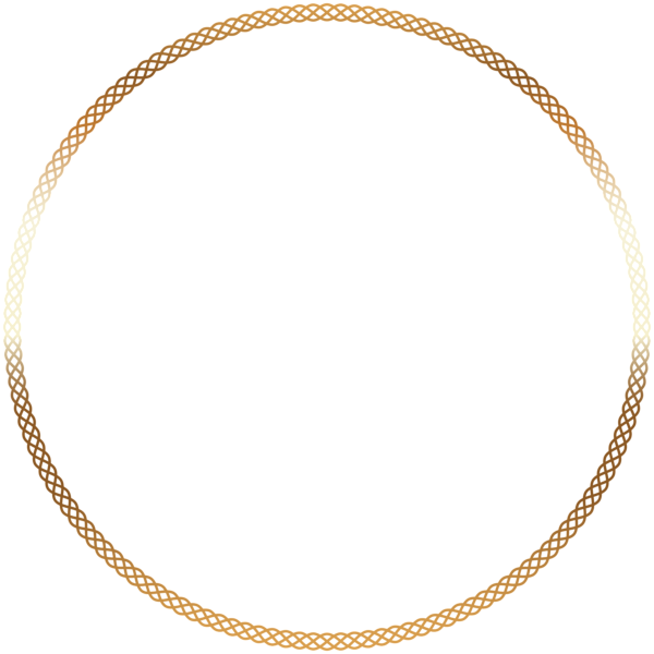 Download Round Deco Border Frame Png Clip Art - Colored Gold PNG Image ...