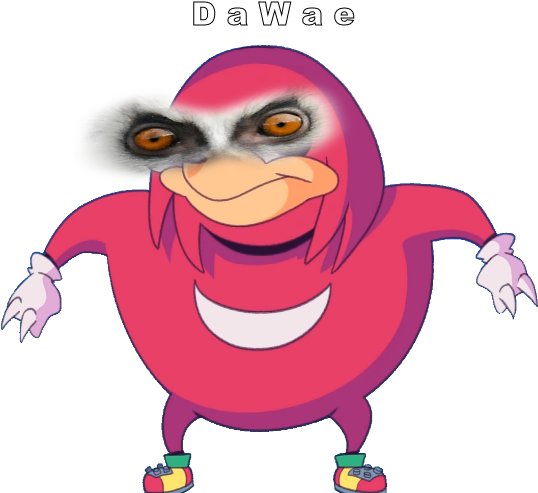 Download D A W A E - Ugandan Knuckles Png PNG Image with No Background ...