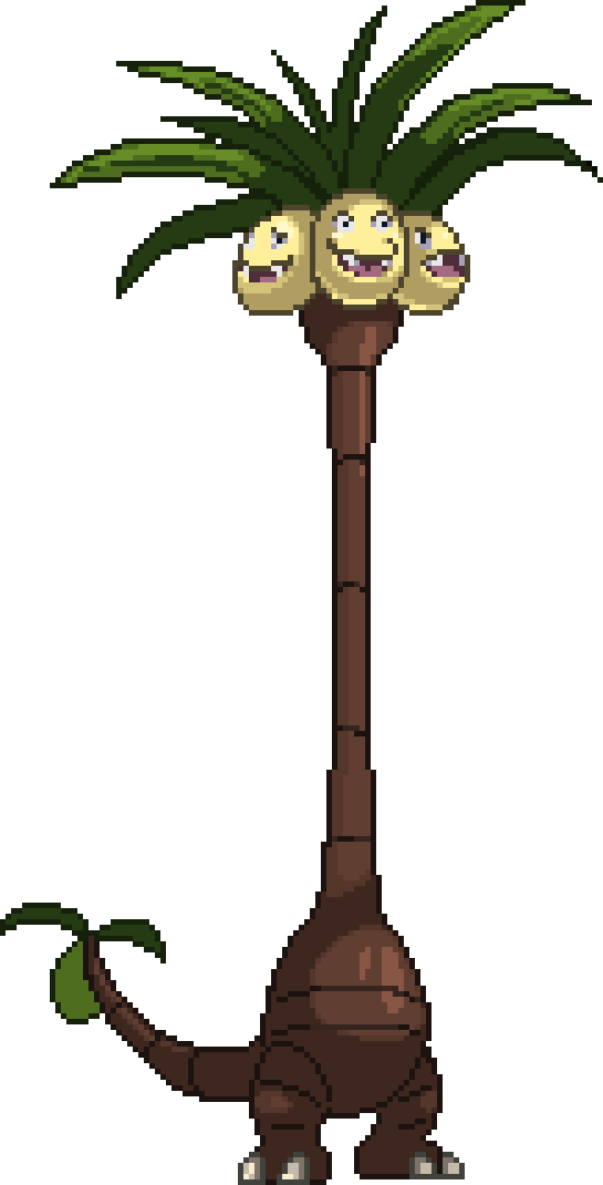 Download Alolan Exeggutor In Super Smash Flash - Alolan Exeggutor Pixel ...