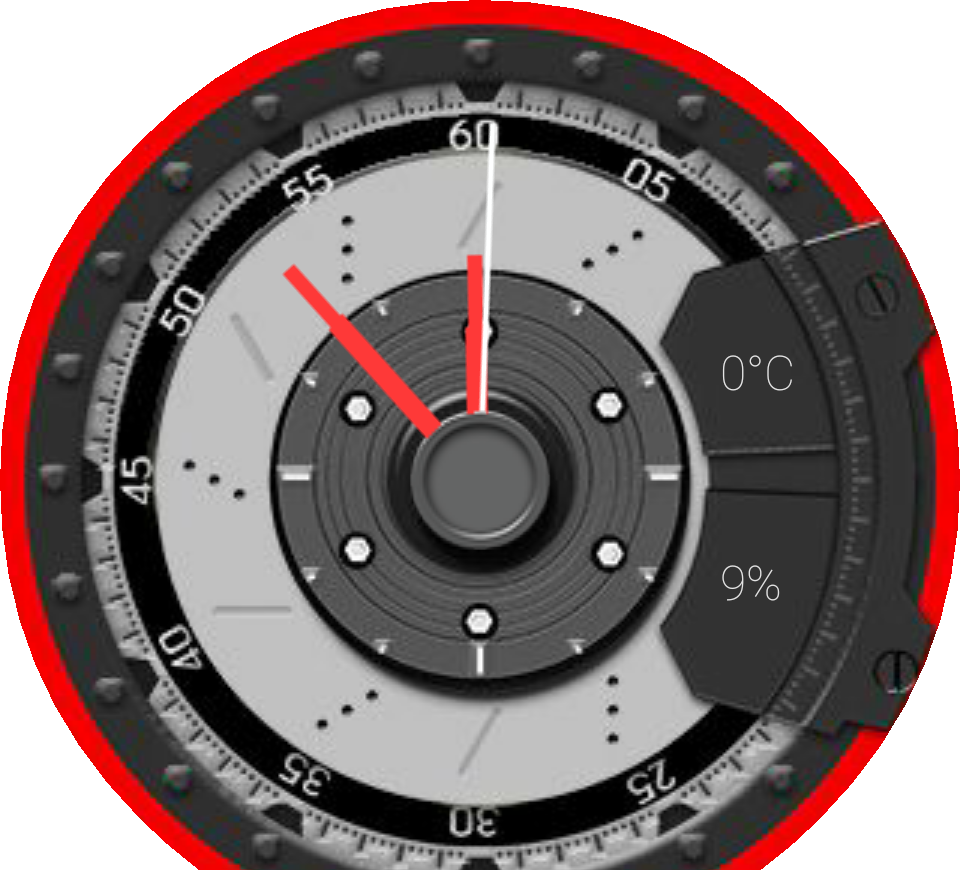 Download Amazing Red Watch Face Preview PNG Image with No Background ...