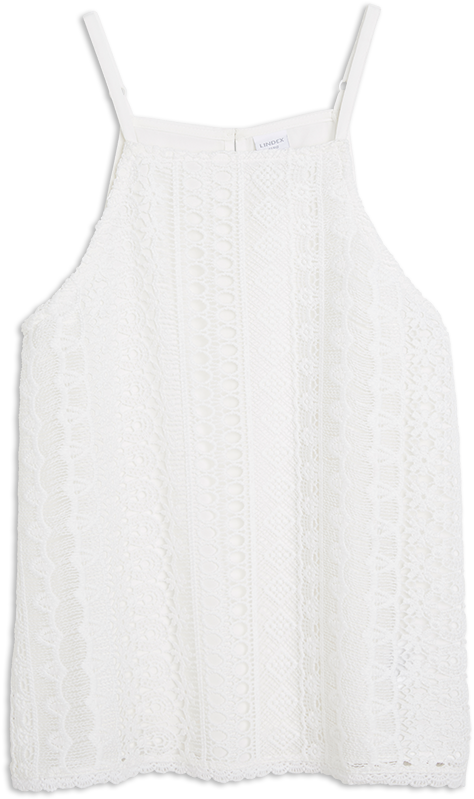 Download Lace Singlet White - Active Tank PNG Image with No Background ...