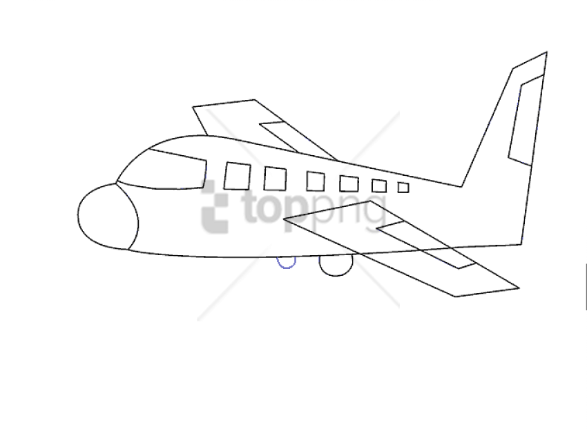Download Free Png How To Draw An Airplane Png Image With Transparent ...