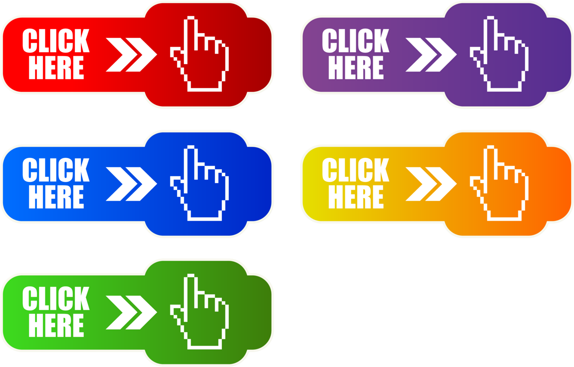 Call To Action Buttons Png - Click Here Icon - Free Transparent PNG ...