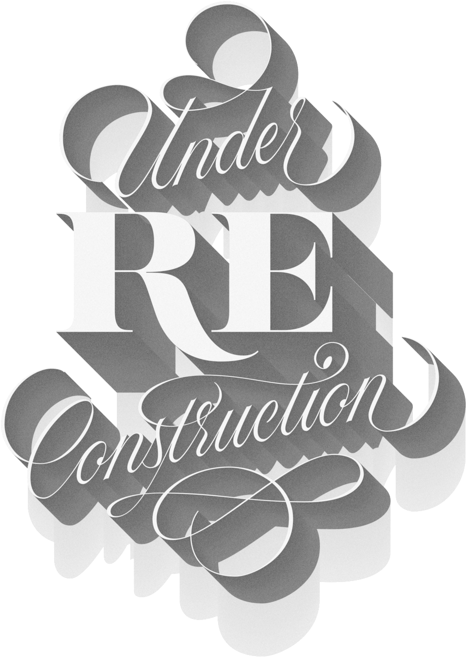 Under Reconstruction Lettering - Calligraphy - Free Transparent PNG ...