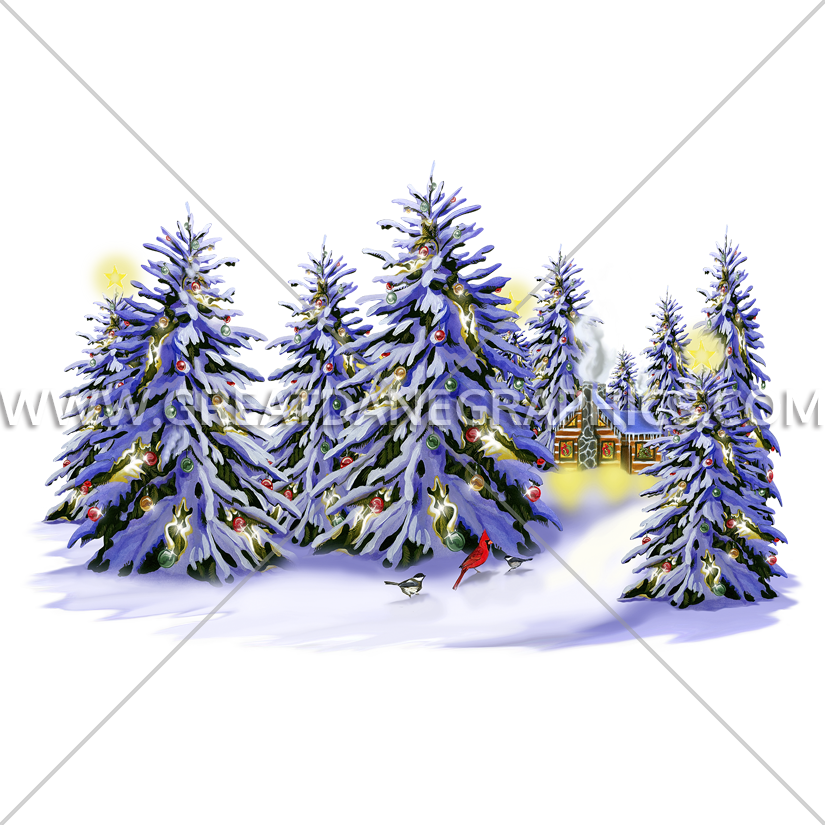 Download Christmas Snow Trees - Christmas Tree PNG Image with No ...