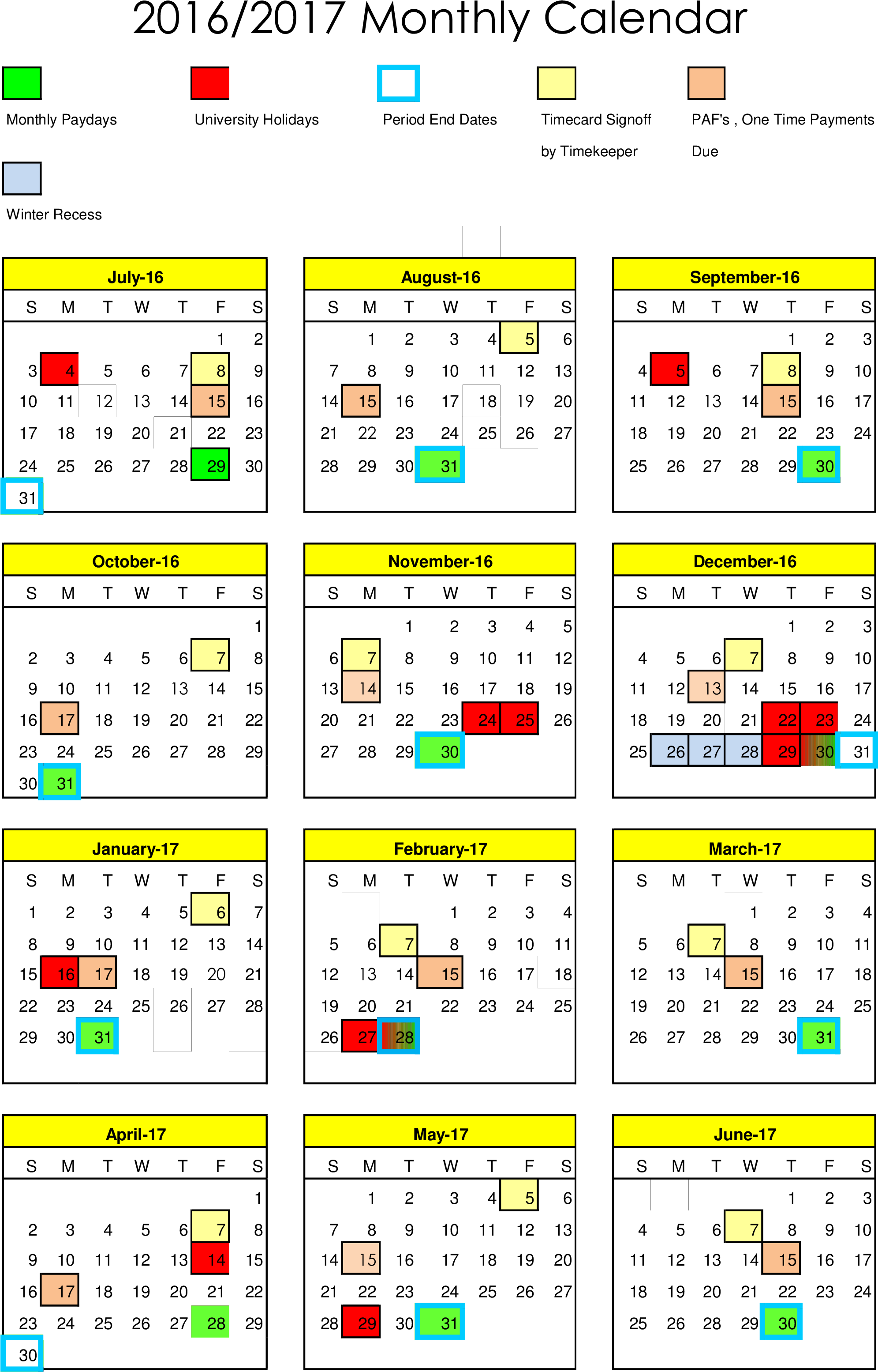 Printable Monthly Calendar Format Number Free Transparent PNG