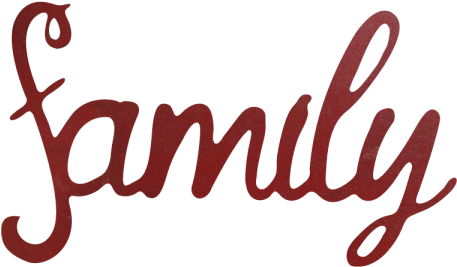 Word Family 4 Design 1 No Background 1 - Family Word Transparent ...