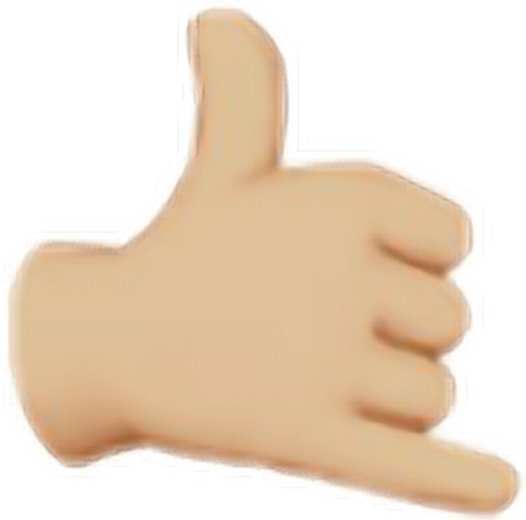 Download #emoji #hands #promise - Call Me Hand Emoji Png PNG Image with ...