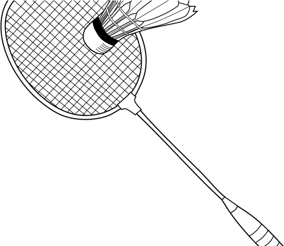Badminton Clipart Border - Coloring Picture Of Badminton - Free ...